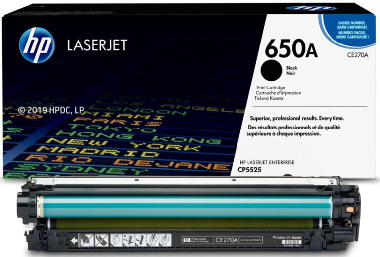 Toner Hp 650A (CE270A) Negro 13,500 Pag LaserJet Pro CP5520 ...